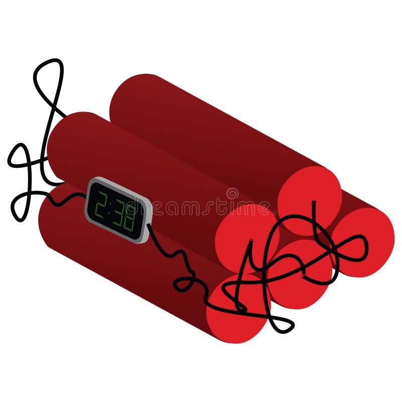 Cartoon bomb stock vector. Illustration of fuse, timer - 8656103