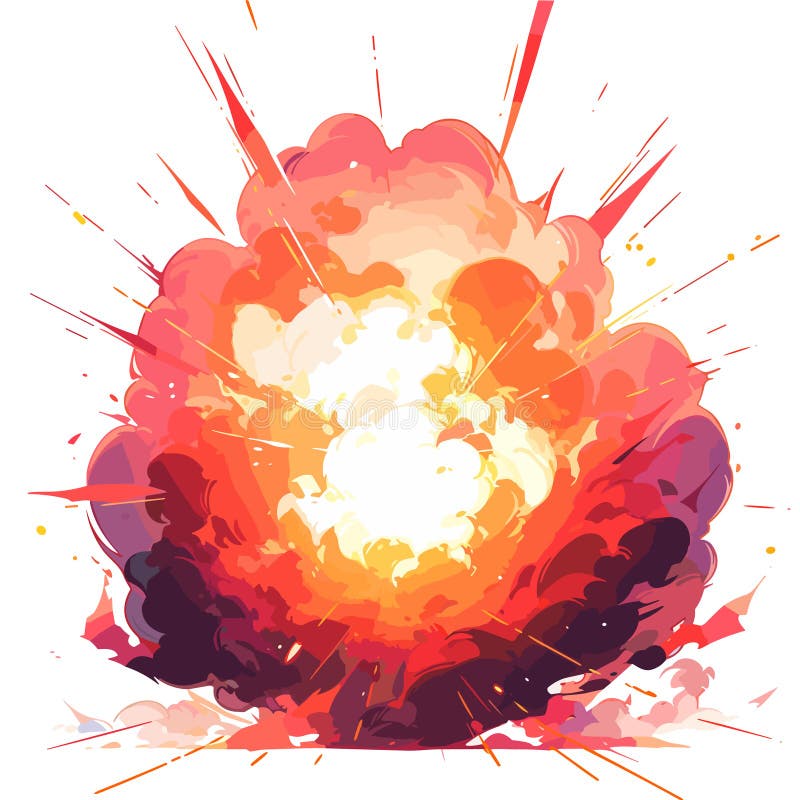 Cartoon bomb explosion. stock vector. Illustration of cartoon - 282379610