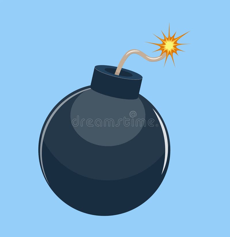 Bomb Ready To Explode , Heart Attack Icon - Stock Illustration ...