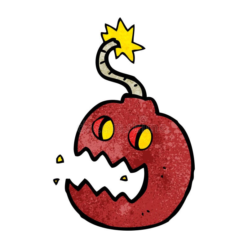 Cartoon bomb symbol stock illustration. Illustration of quirky - 38072723