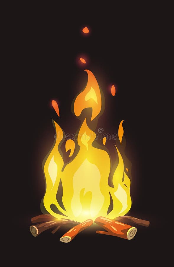 Bonfire animation sprites stock vector. Illustration of fire - 80024223