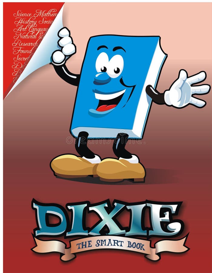 Cartoon Book stock illustration. Illustration of mascot - 14481880