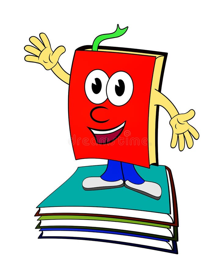 Cartoon book stock illustration. Illustration of face - 41388443