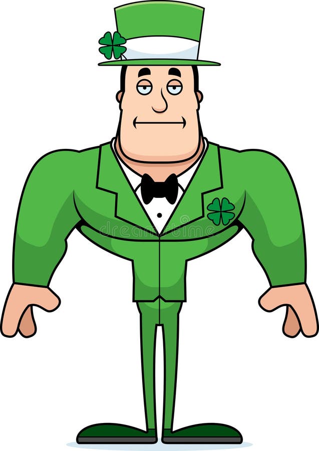 Cartoon Bored Irish Man stock vector. Illustration of cartoon - 116196126