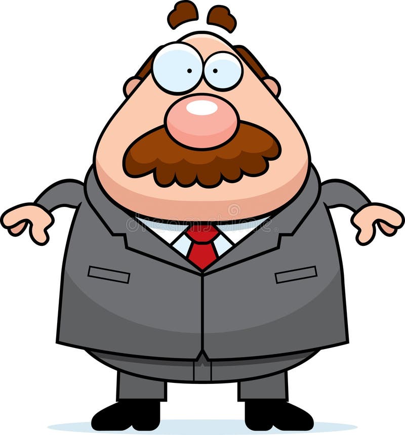 Cartoon Boss stock vector. Image of business, accountant - 12753301