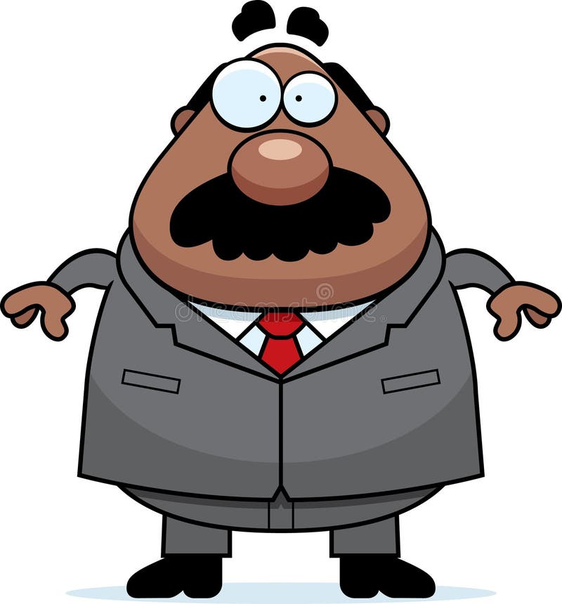 Cartoon Boss Man Angry stock vector. Illustration of drawing - 58234817