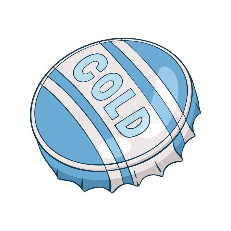 Cartoon bottle cap design stock vector. Illustration of label - 352754521