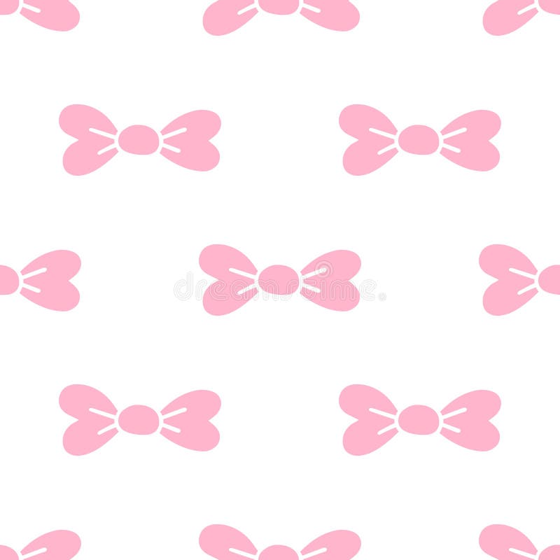 Cartoon Bow Tie Seamless Patterns, Vector. Stock Vector - Illustration ...