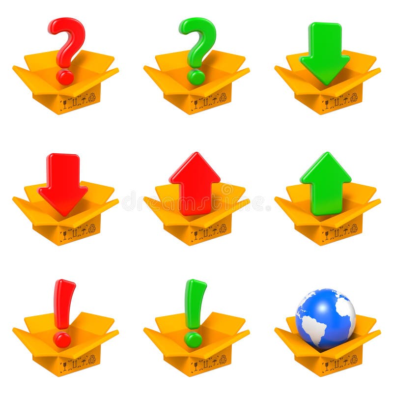 2+ Cartoon box question mark isolated white Free Stock Photos ...