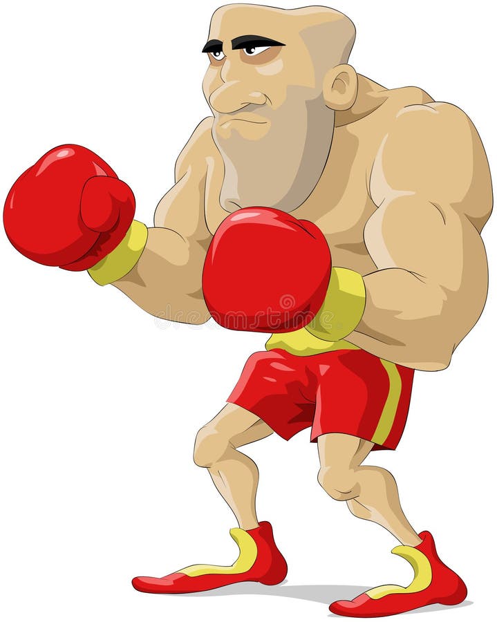 Cartoon boxer stock vector. Illustration of fist, fight - 29320833