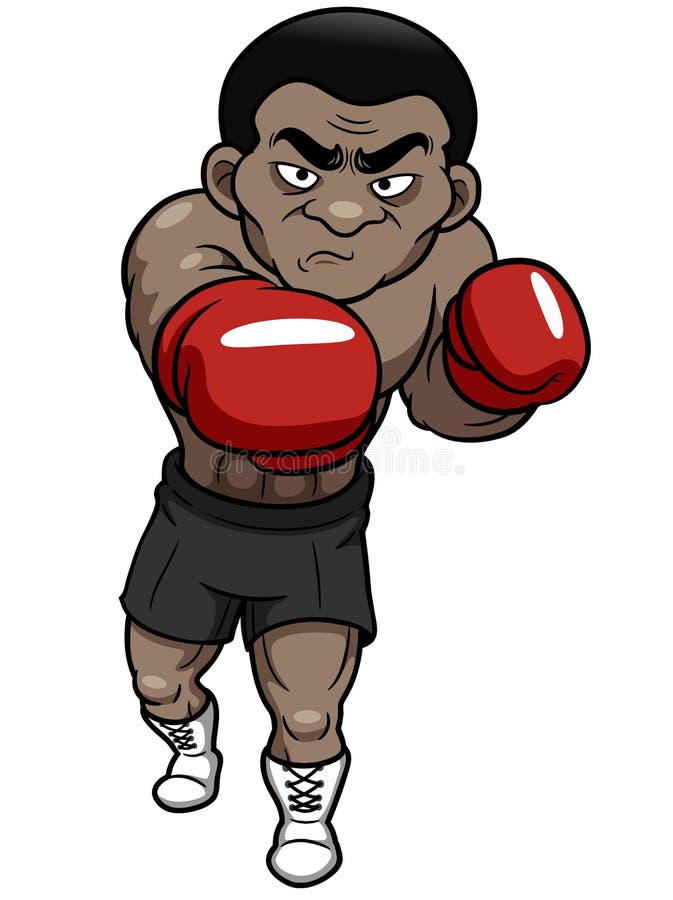 Cartoon boxer stock vector. Illustration of fist, fight - 29320833