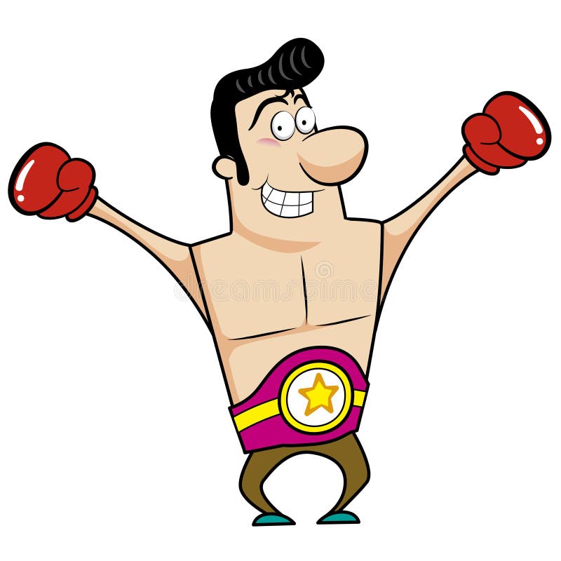Cartoon boxer stock vector. Illustration of boxing, fighters - 29722759