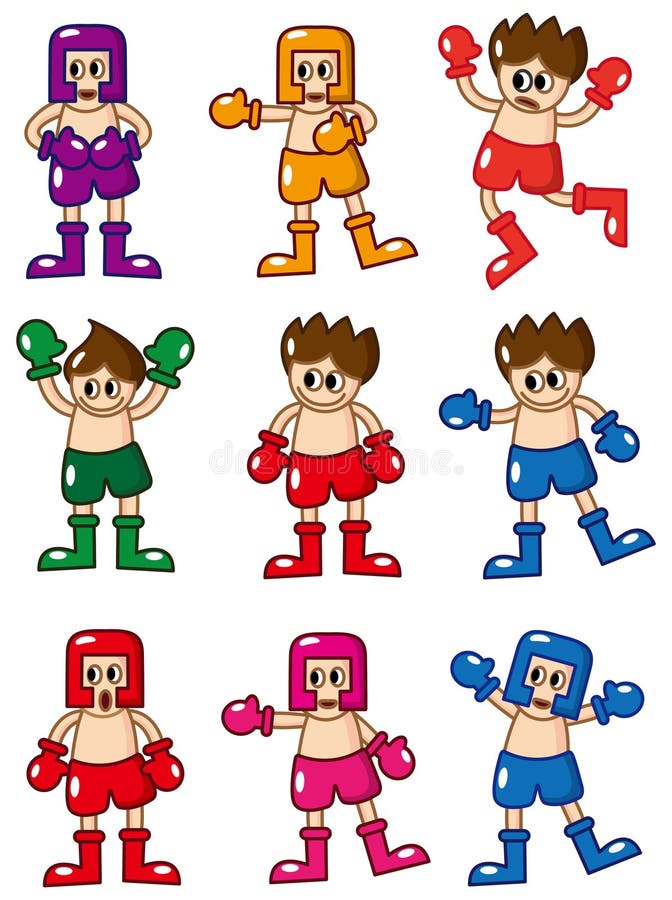 Cartoon Boxer Icon Picture. Image: 18389506