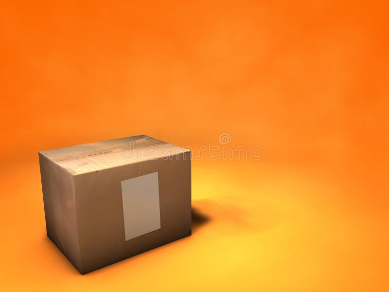 Cartoon Yellow Box stock vector. Illustration of holidays - 26736270