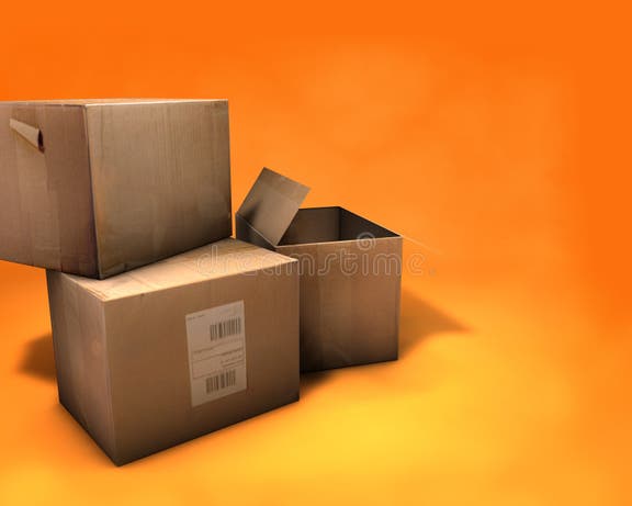 Cartoon Boxes stock illustration. Illustration of digital - 2713080