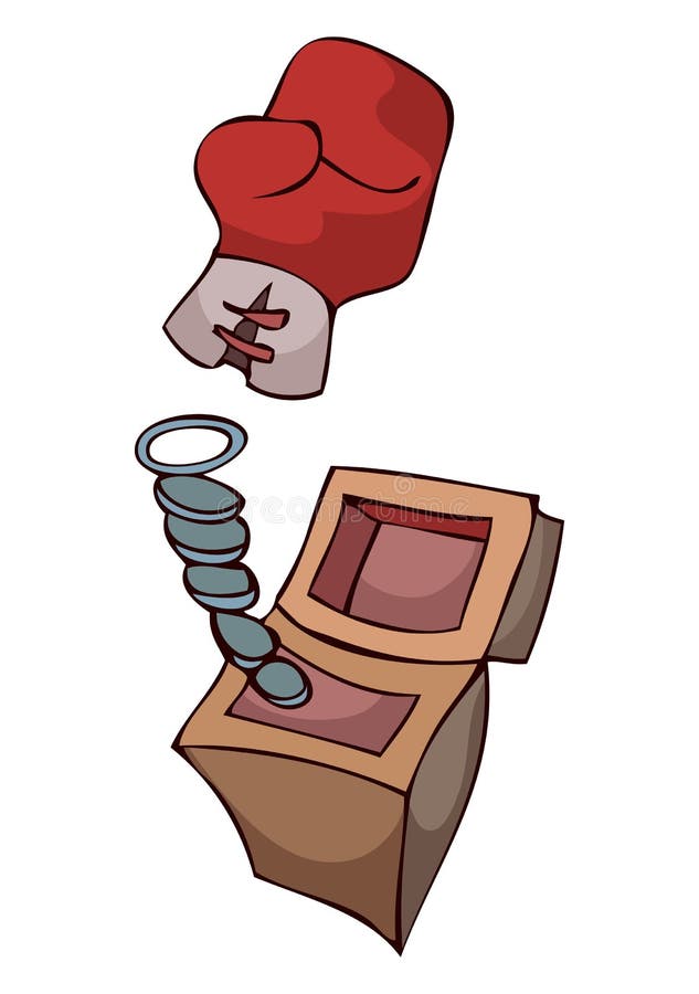 Cartoon Boxing Gloves. stock vector. Illustration of glove - 68044492