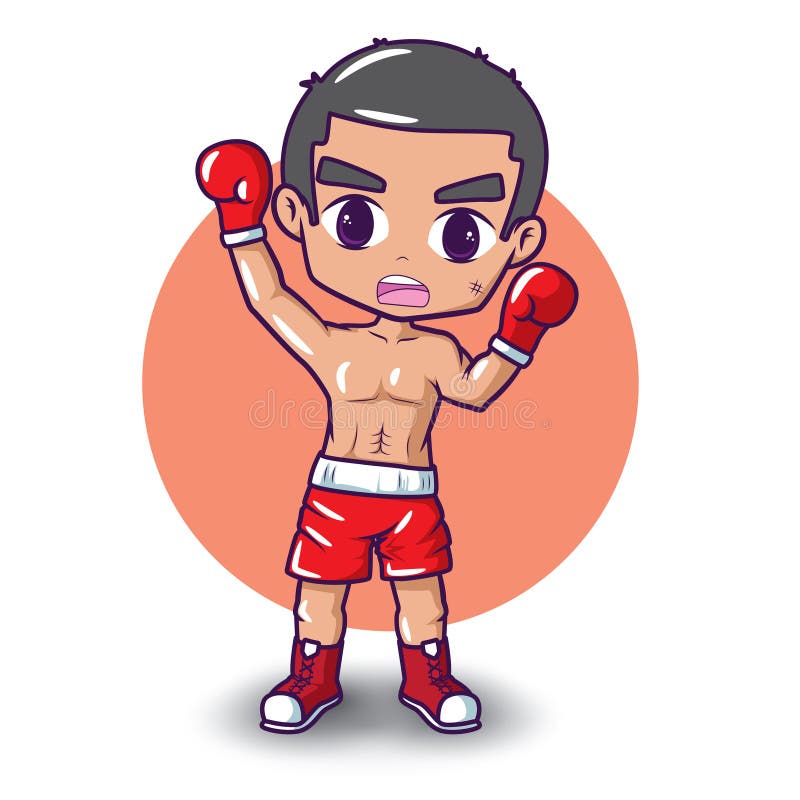Cartoon Boxing Vector., Sport Concept Stock Vector - Illustration of ...