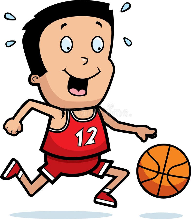 Cartoon Basketball Player Standing