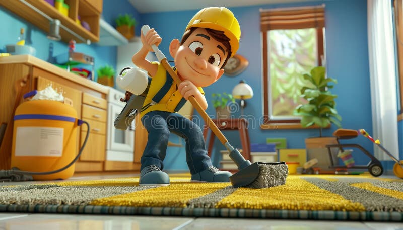 Cartoon Carpet Cleaner Stock Illustrations – 1,155 Cartoon Carpet ...