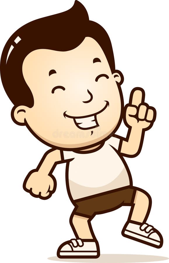 Cartoon Boy Dancing stock vector. Illustration of graphic - 116203038