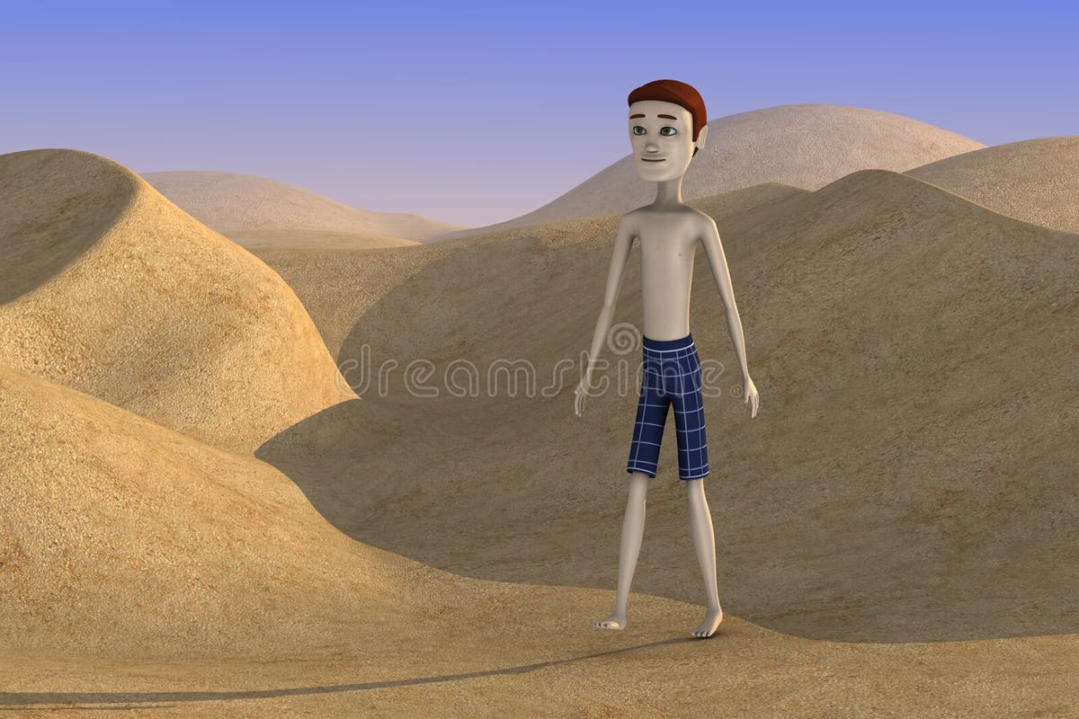 Cartoon Character Walk Sand Desert Stock Illustrations – 41 Cartoon ...