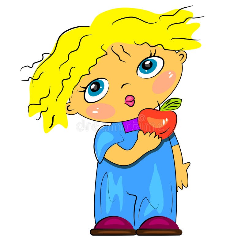 Boy Eating Apple Stock Illustrations – 1,097 Boy Eating Apple Stock ...