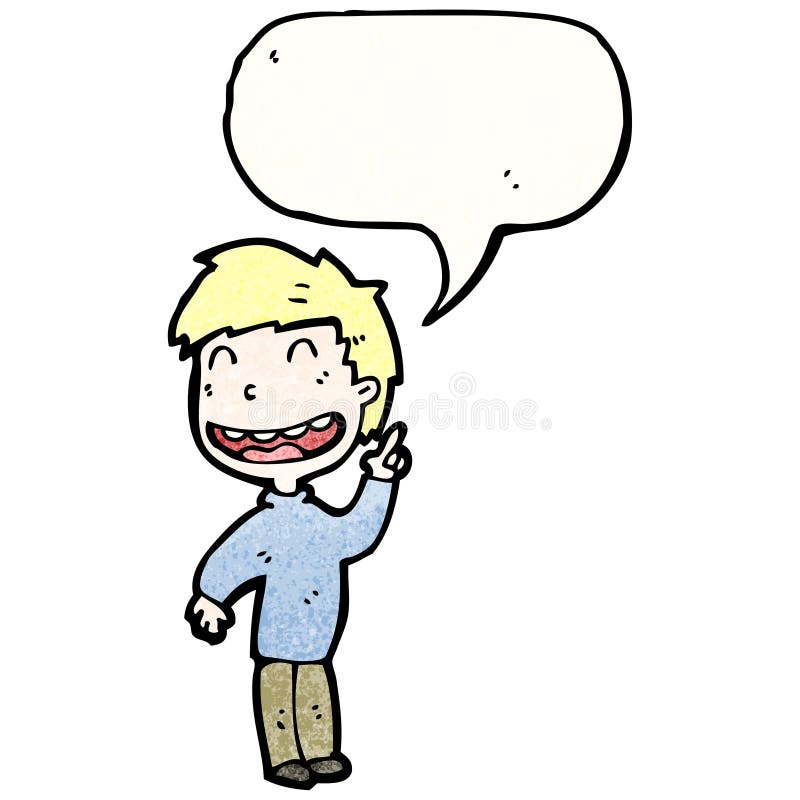 Cartoon Boy Explaining Idea Stock Vector - Illustration of character ...