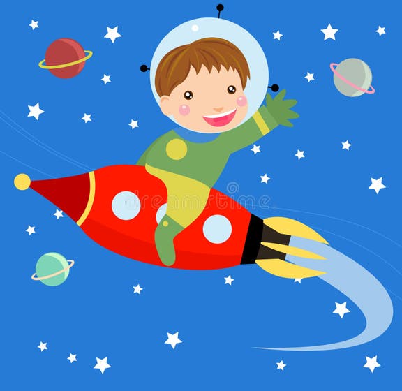 Boy Riding Rocket Stock Illustrations – 320 Boy Riding Rocket Stock ...
