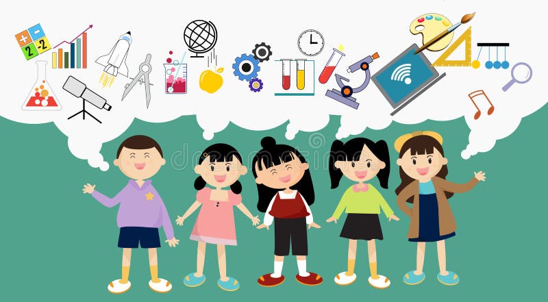 Children Ambition Stock Illustrations – 207 Children Ambition Stock ...