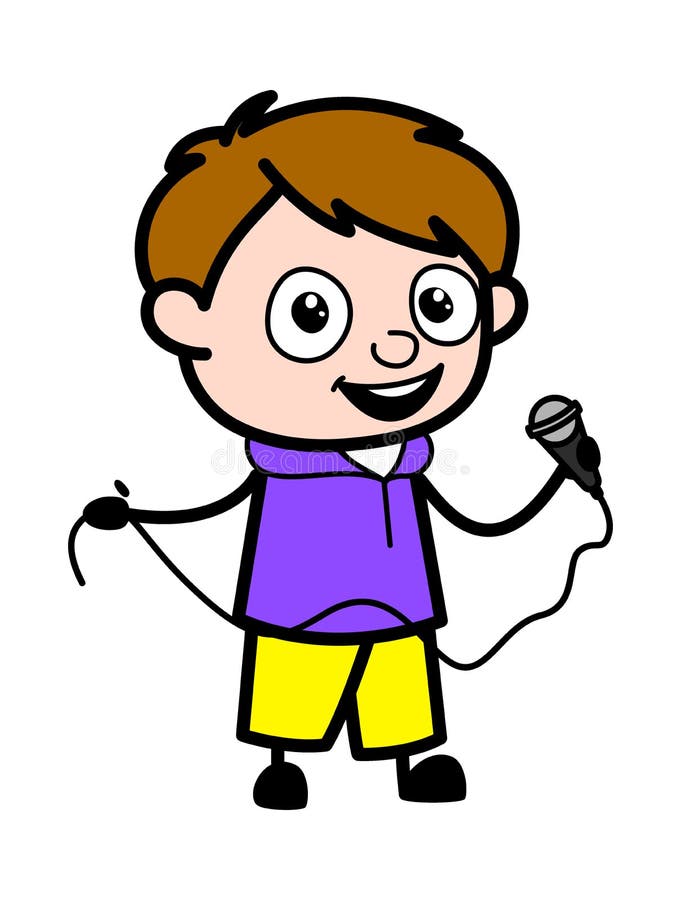 Mic Kid Stock Illustrations – 182 Mic Kid Stock Illustrations, Vectors ...