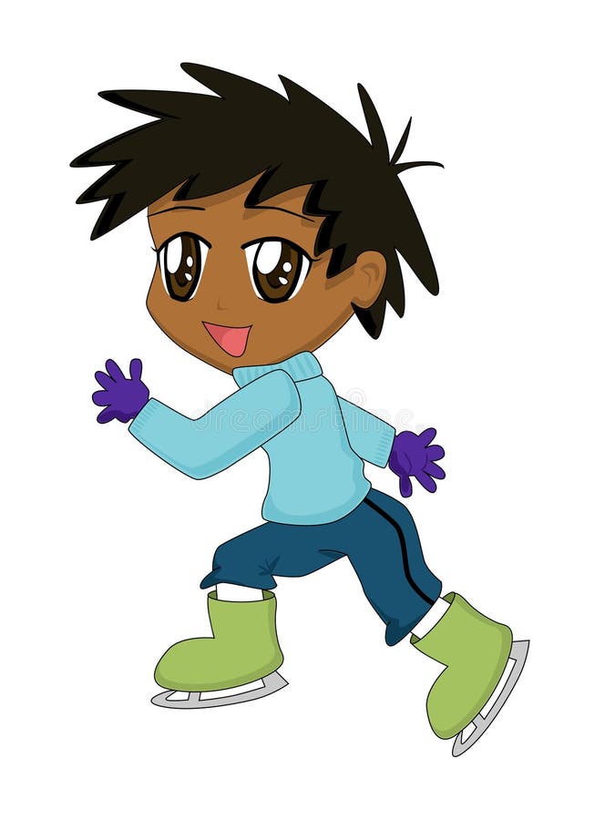 Cartoon Boy on Ice Skates stock vector. Illustration of raster - 1561961 Cartoon Boy on Ice Skates stock vector. Illustration of raster - 1561961