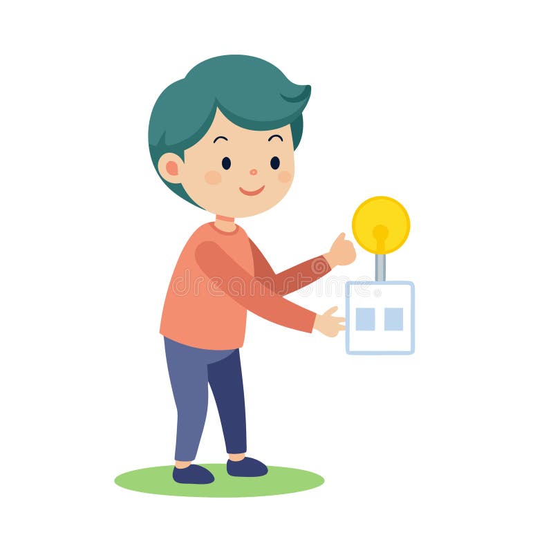 Boy Switch Light Stock Illustrations – 47 Boy Switch Light Stock ...