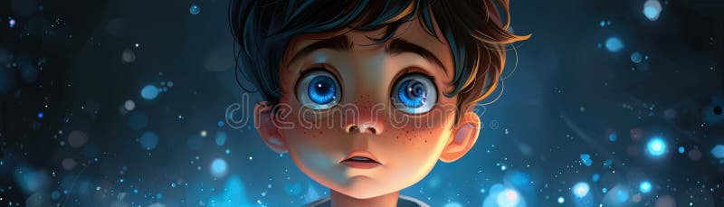 Cartoon Boy Navigating a 3D Maze Problem Solving Game Space for ...