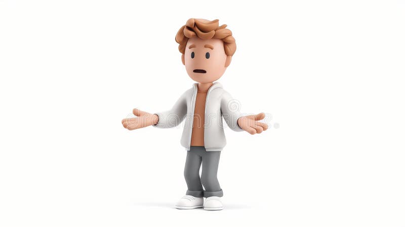 Cartoon Boy S Expression Changes - Animated Character Stock Footage ...