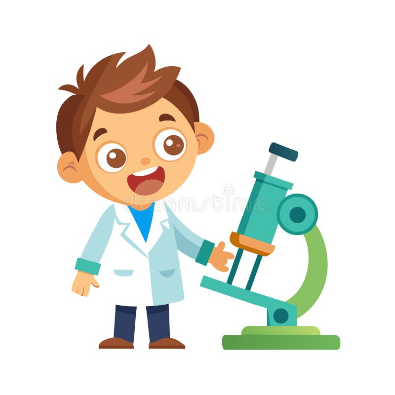 Boy Cartoon Microscope Stock Illustrations – 738 Boy Cartoon Microscope ...