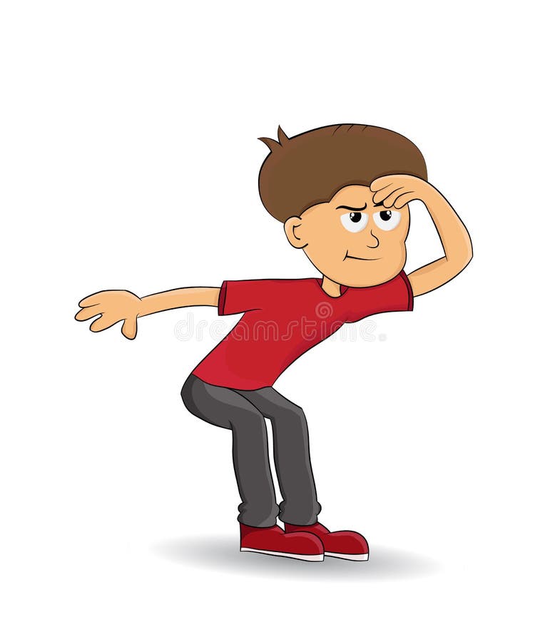 Cartoon boy scouting stock vector. Illustration of conversation - 80614992