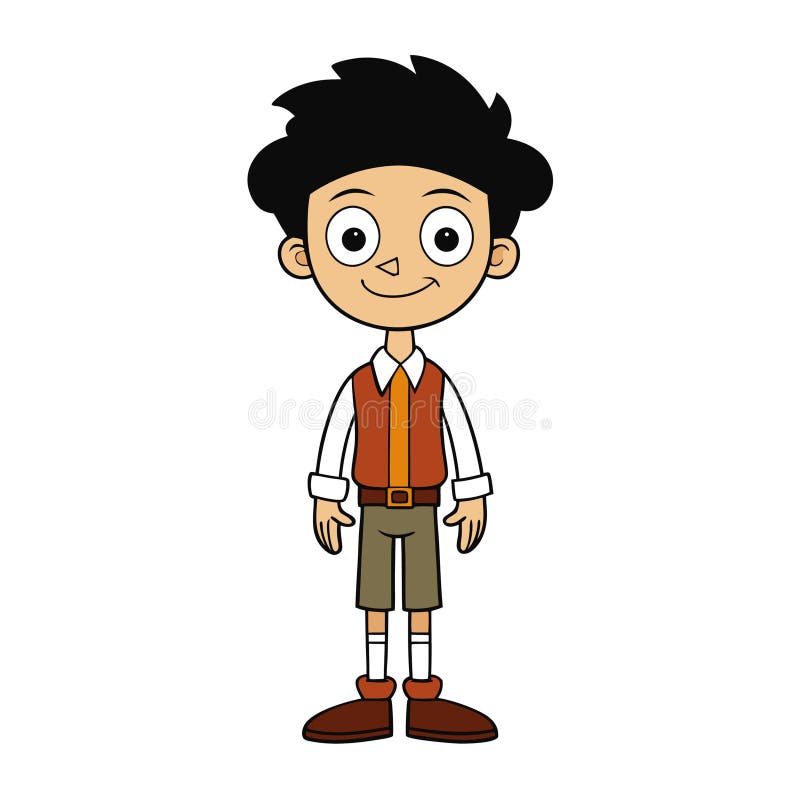 Smiling Student Cartoon