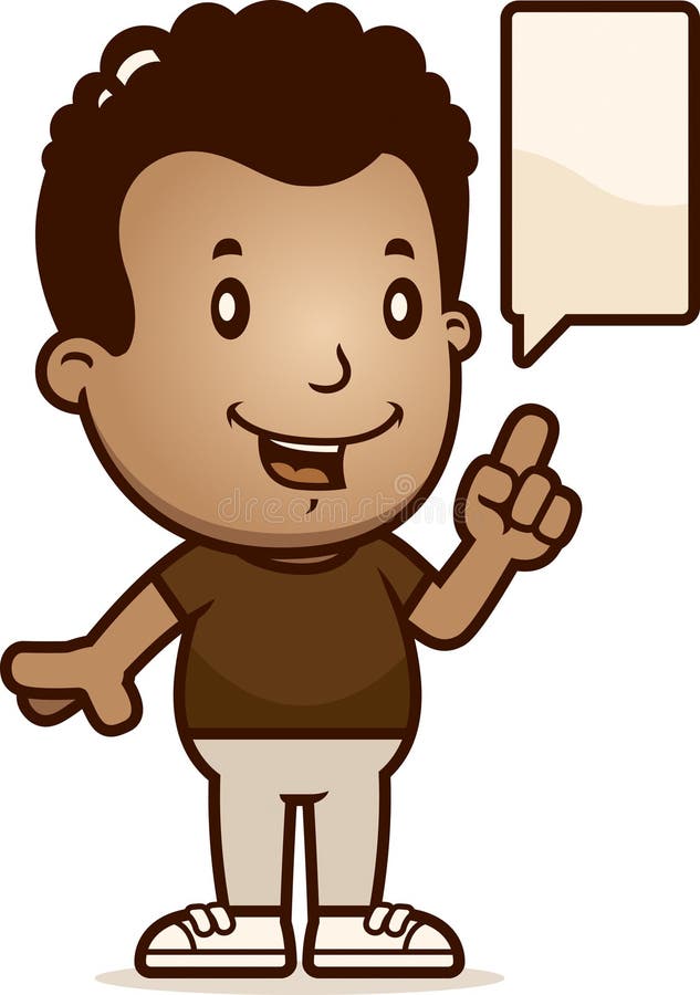 Cartoon Boy Talking stock vector. Illustration of person - 115953896