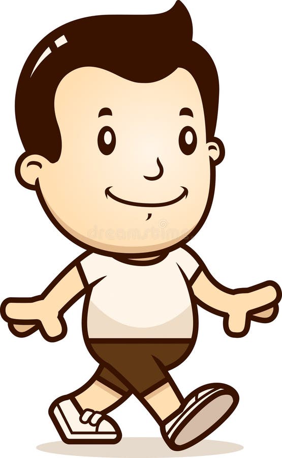 Cartoon Boy Walking stock vector. Illustration of clip - 116203050