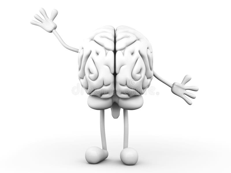 Cartoon Brain stock illustration. Illustration of brain - 26849781