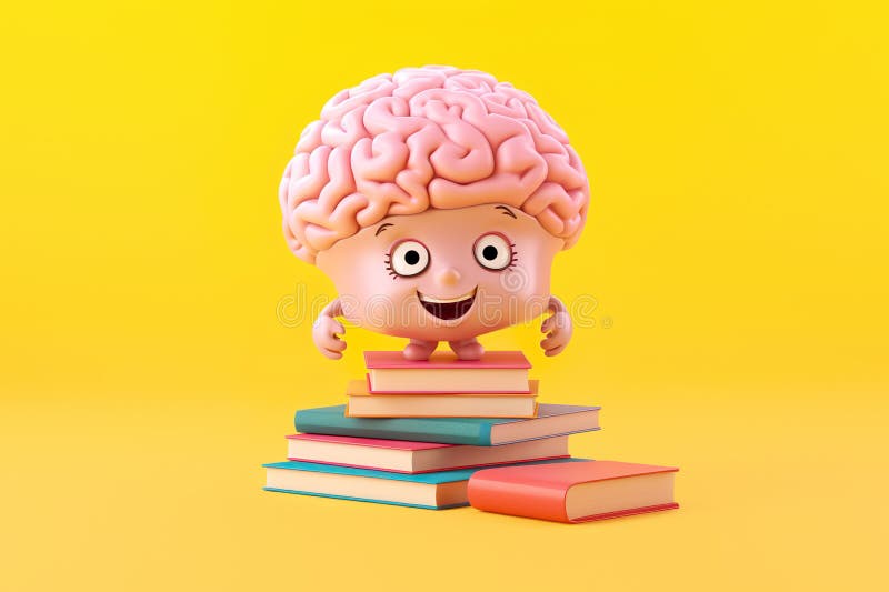 Cartoon Brain Lifting Books Stock Illustrations – 28 Cartoon Brain ...