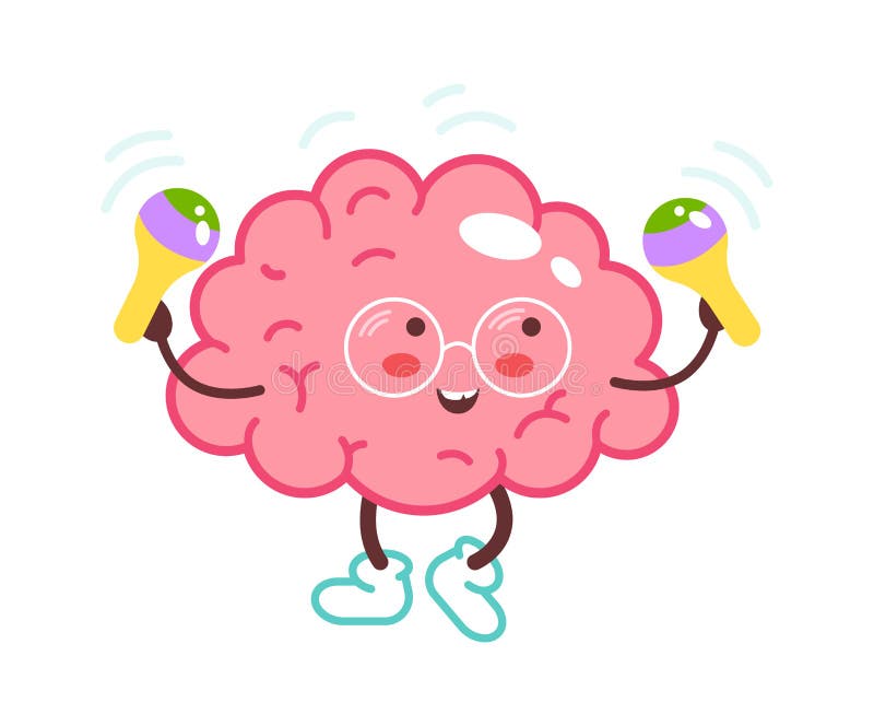 Cartoon brain child stock vector. Illustration of medical - 263262340