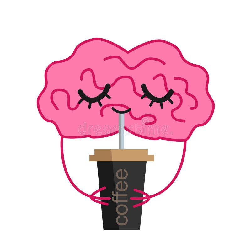 Cartoon brain vector stock vector. Illustration of happy - 143218808