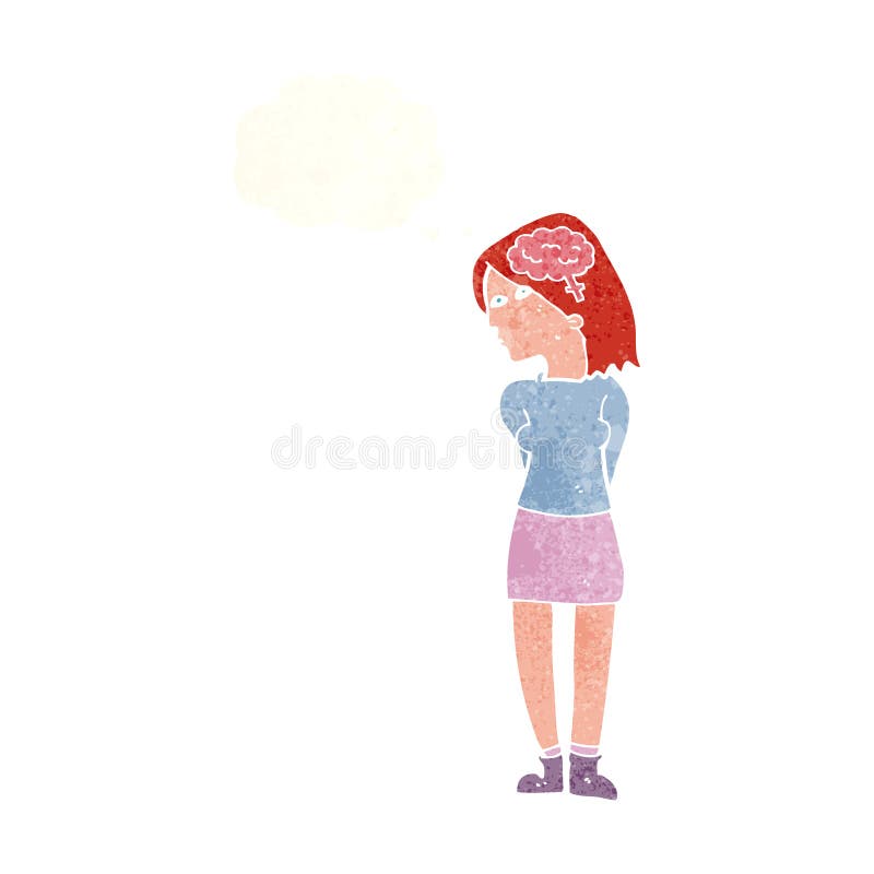 Brainy Cartoon Girl Stock Illustrations – 84 Brainy Cartoon Girl Stock ...