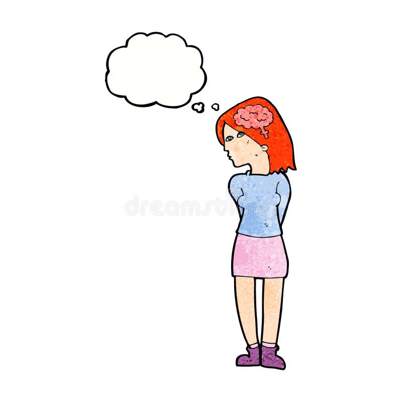Brainy Cartoon Girl Stock Illustrations – 77 Brainy Cartoon Girl Stock ...