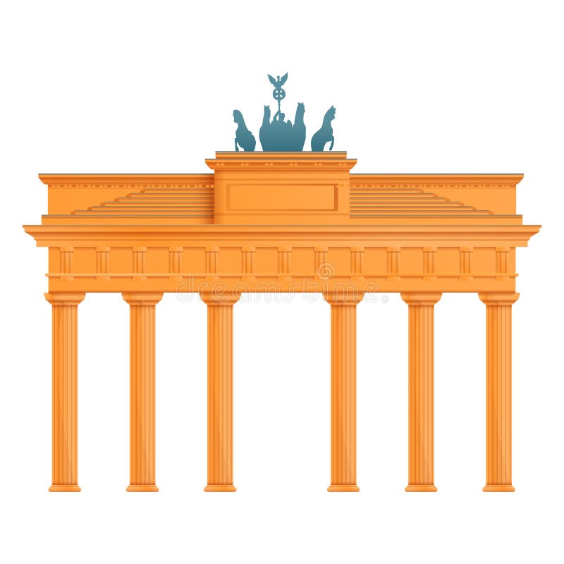 Germany, Berlin Travel Landmark. Stock Vector - Illustration of ...