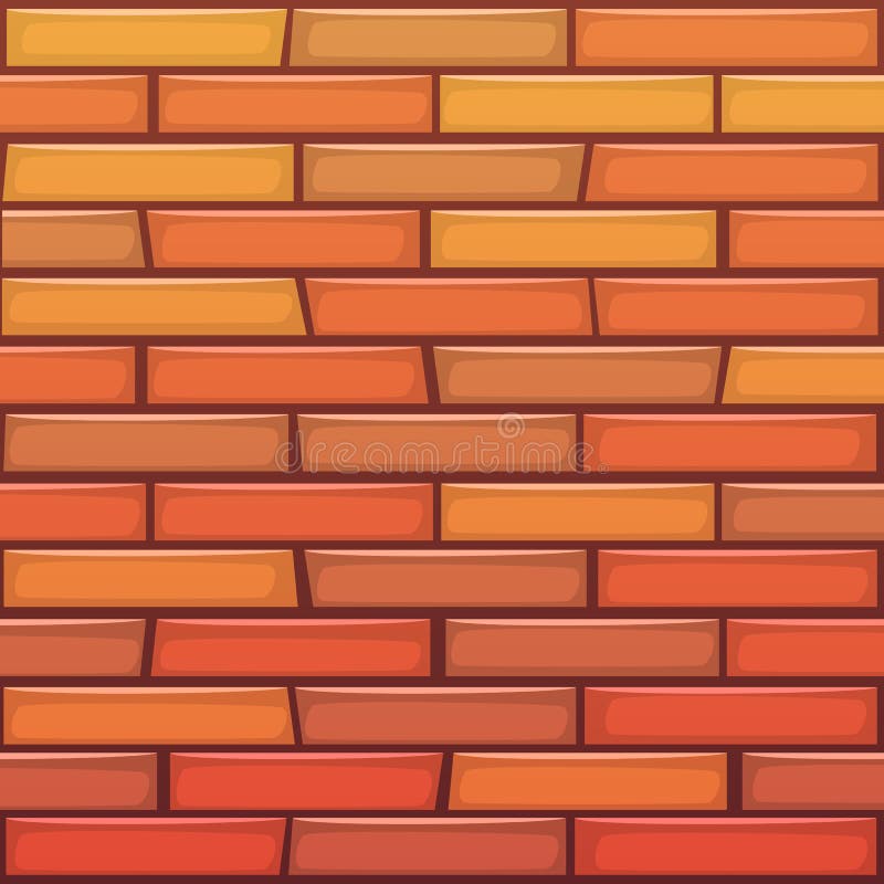 Cartoon Brick Wall stock vector. Illustration of close - 57027439