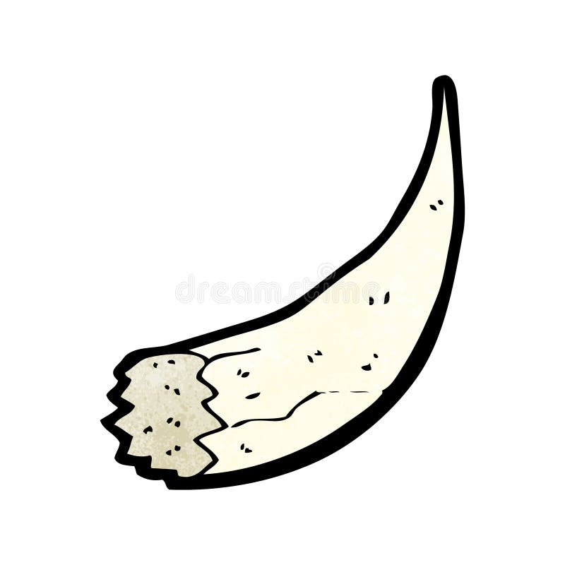 Cartoon broken old tusk stock vector. Illustration of crazy - 38045193