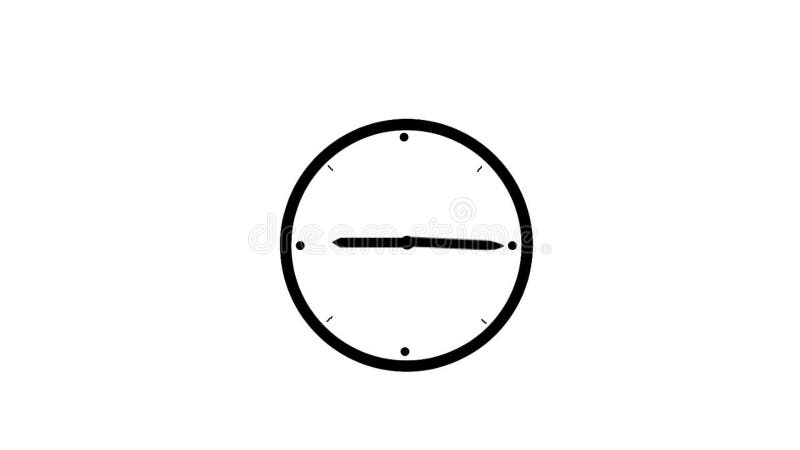 A Broken Clock in an Isolated Black Background Stock Video - Video of ...