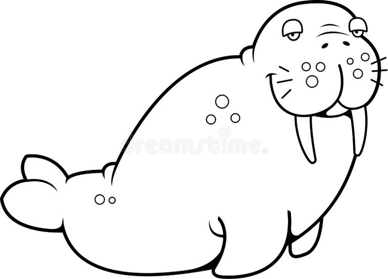Cartoon Fat Walrus Big Tusks Stock Illustrations – 31 Cartoon Fat ...